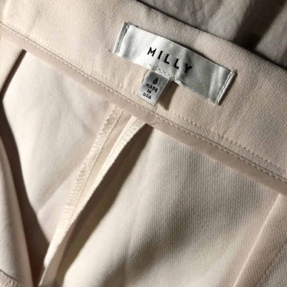 Milly | Pants & Jumpsuits | Milly Cream High Waisted Skinny Pants ...